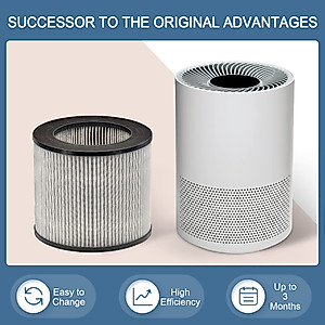 2801 Replacement Filter Compatible with Bissell MYair 2780A Air Pur-ifier Model 2801, 2780, 2780A, 2780B, 2780P, 27809 True HEPA Filter Replacement with car-bon and Pre-filter Part# 2801, Pack of 4