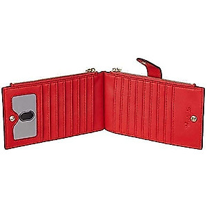 Travelambo Womens Multi Card Case Wallet & Leather Squeeze Coin Purse