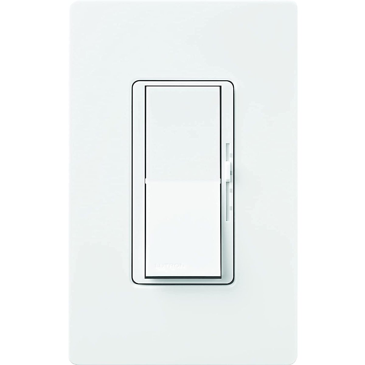 Lutron Diva 3-Speed Fan Control and Light Switch, Single-Pole/3-Way, 1.5A Fan/1A LED, DVFSQ-LF-WH, White