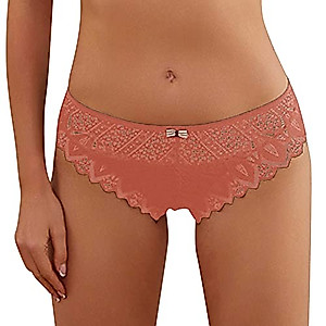 Women Leopard Sexy Thong Panties T Pants Low Waist Plus Size Under Wear Women Pack Stretch Strap T-String Underpants Women's High Waisted Cotton Underwear Soft Breathable Pink L