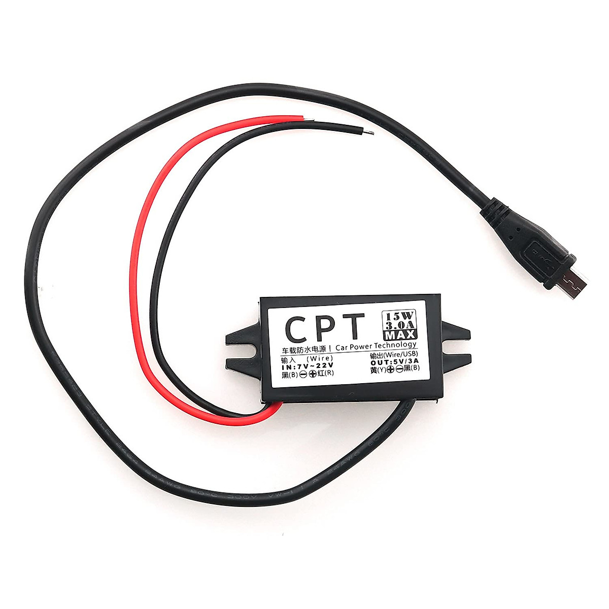 ZZHXSM 12V to 5V Micro USB Power Adapter Compatible, Buck Converter Module Ring Alarm Keypad Converter Step Down Module with Ring Alarm Keypad