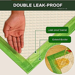 Gardner Pet Pee Pads for Dogs Extra Large 28"x34", XL Thicker ECO Green Disposable Xlarge Puppy Training Pads Super Absorbent Full Edge-Wrapping Pad for Dogs, Puppies, Doggie, Cats, Rabbits-(30 Count)