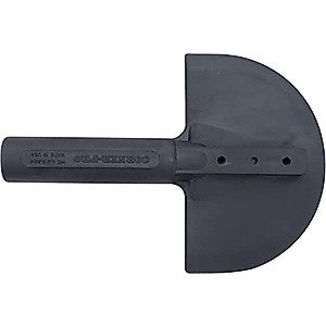 MARSHALLTOWN Rubber Wipe Down Blade, Cleans Excess Mud From Joints Wider than 90-Degrees, Sturdy Rubber Material, Threaded Handle Adapter, 6-3/4 Inches x 9-7/8 Inchces, 30