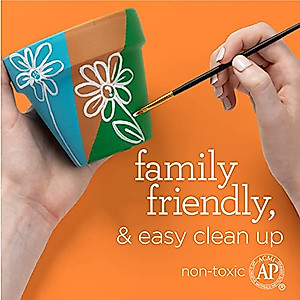 Apple Barrel Acrylic Paint, Peachy Pink 2 fl oz Classic Matte Acrylic Paint For Easy To Apply DIY Arts And Crafts, Art Supplies With A Matte Finish