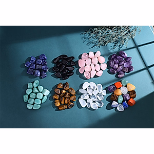 MAIBAOTA Black Obsidian Crystal Stones Natural Healing Crystals Bulk Polished Tumbled Crystals Stones Rocks Energy Balance Crystal Gemstones Vase Filler Decorative Reiki Witch Quartz Crstal Stones