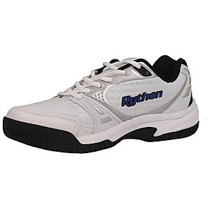 Python Men's Deluxe Outdoor (Low) Pickleball/Racquetball/Tennis/Platform Shoe (Non-Marking) 9.5 (D) US White