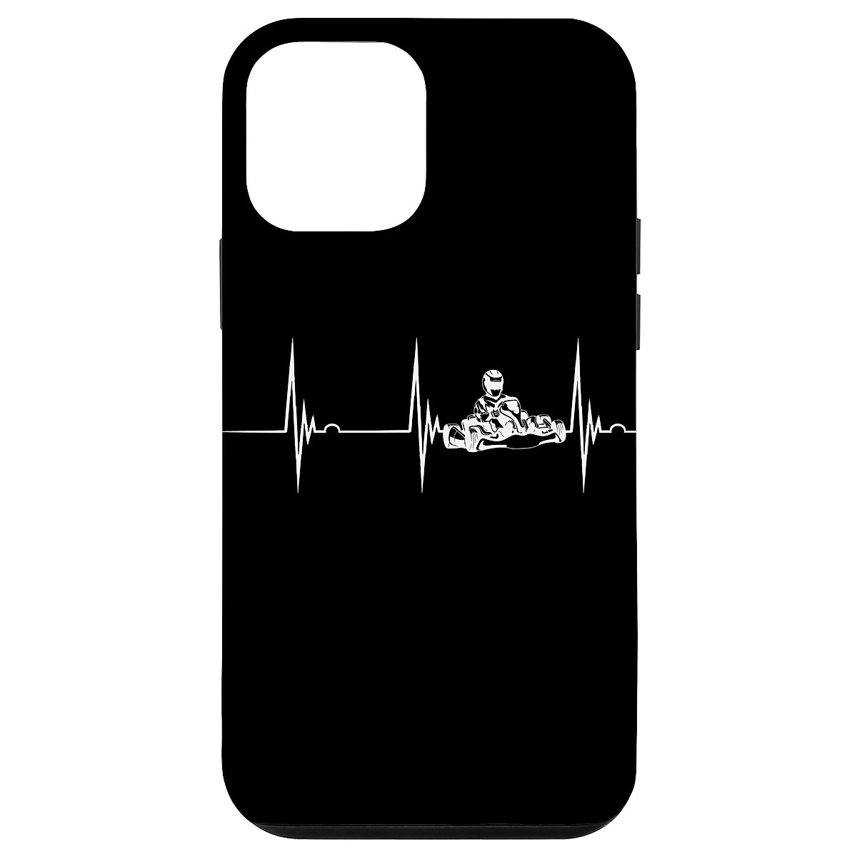 iPhone 12 mini Go Kart Racing Heartbeat EKG Pulse Karting Go Kart Racer Case