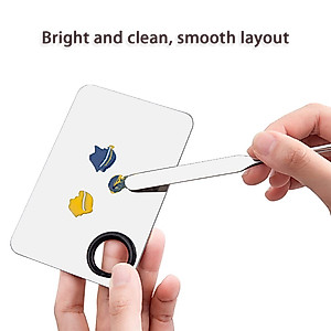 Korean Picasso Makeup Spatula Palette Set and Powder Puff for Liquid Foundation,Stainless Steel Mixing Spatula Scraper Artist Nail Art Stirring Makeup Tool