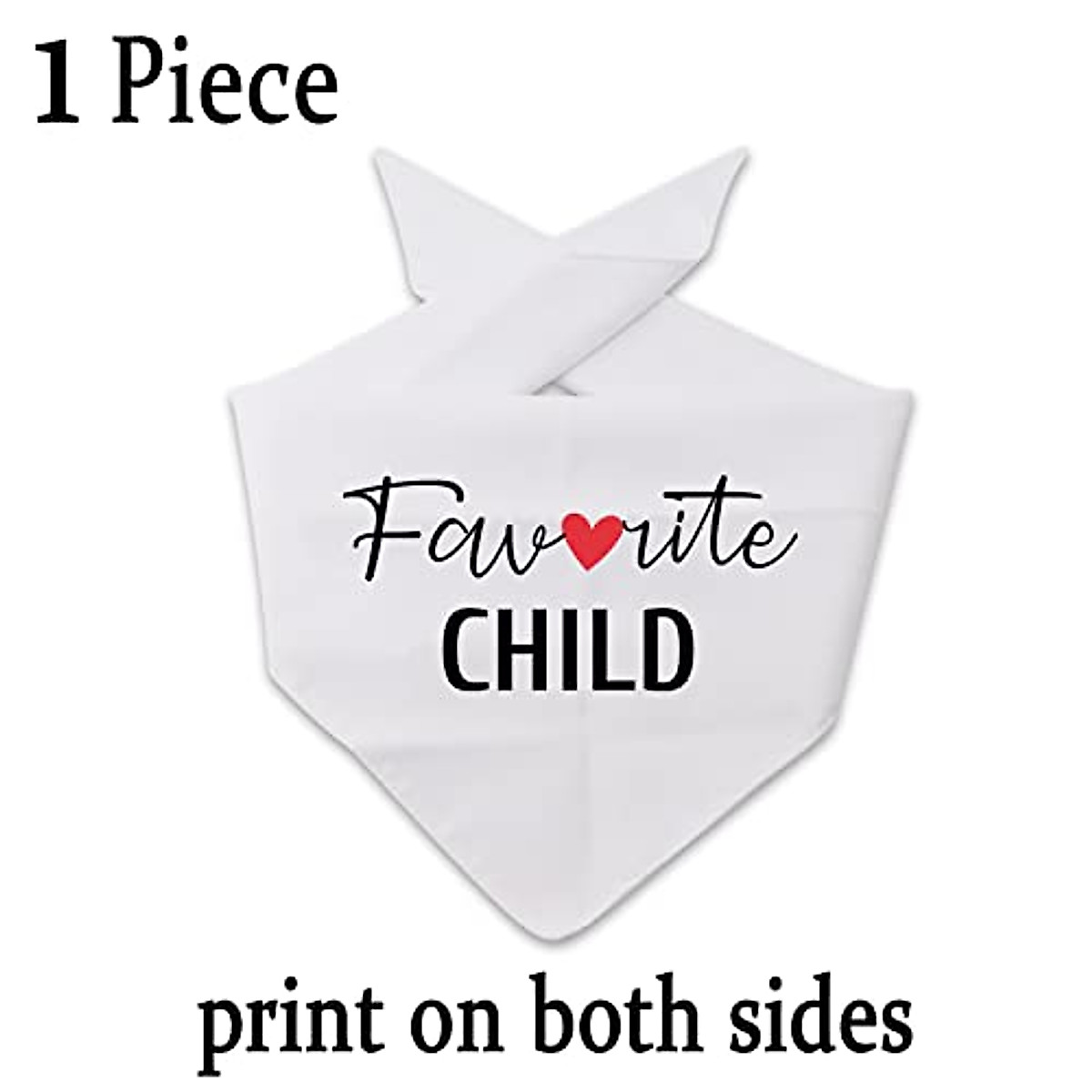 JXGZSO 1 Piece Favorite Child Pet Bandana for Dog Owner Dog Dad Dog Mom Gift (Favorite Child Dog)