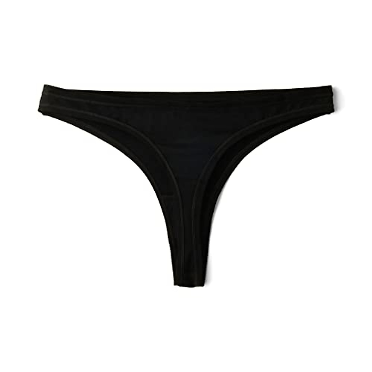Tilley Women's Organic Cotton 2-Pack Thong, Black, X-Large