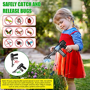 Bug Catcher for Kids,Strong Suction Bug Suction Toy Vacuum,Catch and Release Indoor/Outdoor Play,Cordless Rechargeable Insect Vacuum Cleaner Bug Sucker for Spider,Insect,Wasp,Bees,Mosquito,Moth
