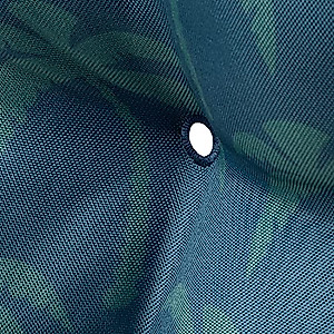 Duck Covers Water-Resistant Indoor/Outdoor Bench Cushion, 48 x 18 x 5 Inch, Blue Oasis Palm, Patio Bench Cushion