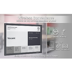 Joan 13 Gray: 13.3" E Ink Screen, Custom Calendars, Sustainable Design. Elevate Meetings and Enhance Your Workspace