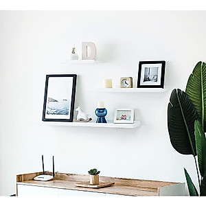 Recogwood 48 Inch Long Floating Shelves Wall Mounted, Solid Oak Wood Shelf for Storage, Modern Picture Ledge Shelf for Bedroom Living Room Bathroom Kitchen, 48 * 4 * 1.5 (1 Pack)