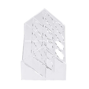 uxcell Slant Rack Acrylic Test Tube Holder 8 Wells for 50ml Centrifuge Tubes Clear