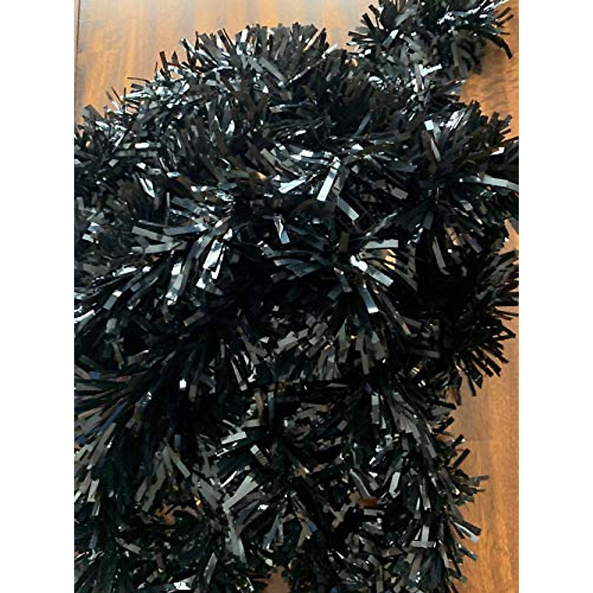 TCDesignerProducts Black Vinyl Twist Garland - 4" x 25' roll