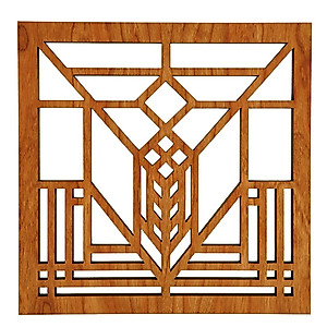 Frank Lloyd Wright Lake Geneva Hardwood Trivet