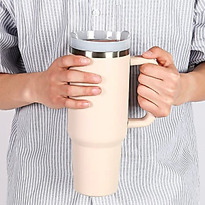 JOZELNK 40oz Tumbler with Handle Insulated Mug wtih Straw and Lid Stainless Steel Vacuum Double Wall Drinking Cup