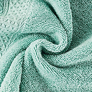 Chiicol Washcloths for Body and Face - Absorbent Bath Towels Bulk Set, 100% Cotton Hotel Towels for Bathroom in Bulk. Durable,Soft Bath Rags, Wash Rag (Multicolor, Pack of 12)