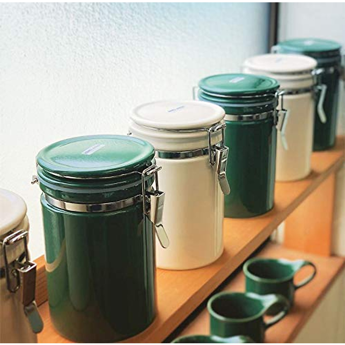 ZEROJAPAN CO-200 MSG Zero Japan Coffee Canister, Moss Green, 800cc