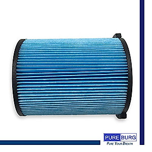 PUREBURG 1-Pack Pleated Filter Compatible with Ridgid VF5000 Wet/Dry 6-20 gal Shop Vacs fits RV2400A RV2400HF RV2600B WD06700 WD0671 WD0671EX0 WD0970 WD09700 WD0970EX0 WD0970M0 WD1270 WD1450 WD1680 WD1851 WD1956