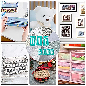 10 Pieces 20 x 20 Inch Squares Floral Fabric Patchwork Quilting Gray Square Bundle Sewing Patchwork Fabric Floral Dot Stripe Pattern Fabric for DIY Art Crafts Scrapbooking Hand Sewing Projects