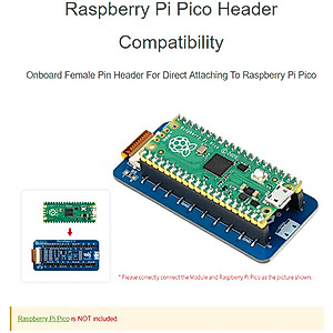 2.13inch E-Paper Display Module for Raspberry Pi Pico,250x122 Pixe E-Ink Black White Two-Color SPI Interface Paper-Like Effect Support Partial Refresh