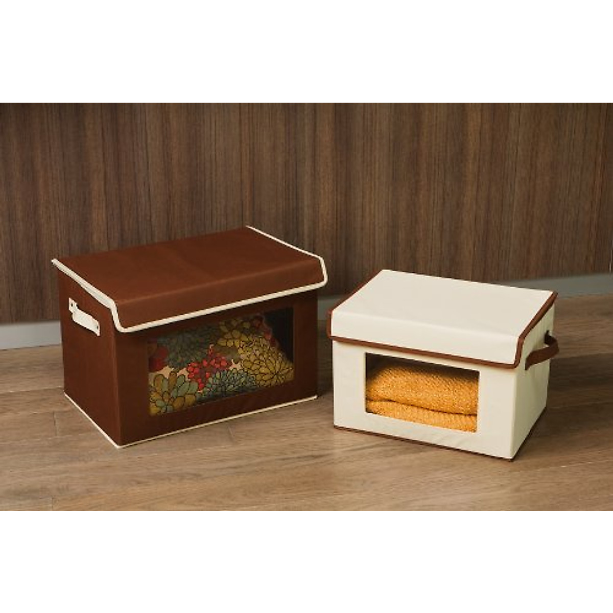 Seville Classics Fabric Storage Box Set, 2-Pack