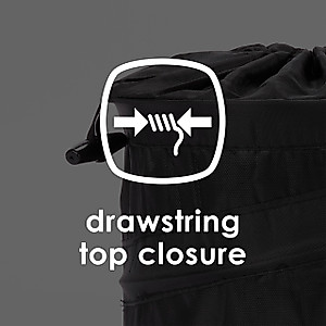 Diono Pop-up Trash Bin, Collapsible Car Trash Can Portable, Small, Leak Proof, Perfect For Keeping Car Clean, Black