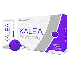 TaylorMade Women's Kalea Golf Balls, Purple, One Dozen (2019)