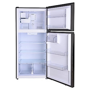 Kenmore 30 in. 18.1 cu. ft. Capacity Refrigerator/Freezer with Adjustable Glass Shelving, Humidity Control Crispers, Ice Maker, ENERGY STAR Certified, Black