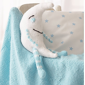 Bernat Big Ball Baby Sparkle Yarn - (3) Light Gauge 100% Acrylic - 10.5oz - White - Machine Wash & Dry