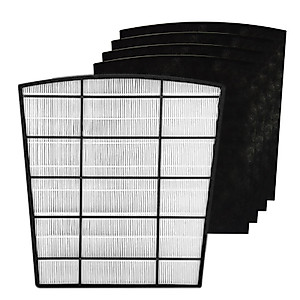 PUREBURG HP800 True HEPA Replacement Filter Set Compatible with Hunter HP800 Air Purifier, Replace Part H-HF800-VP H-PF800,H13 Activated Carbon Pre-Filter