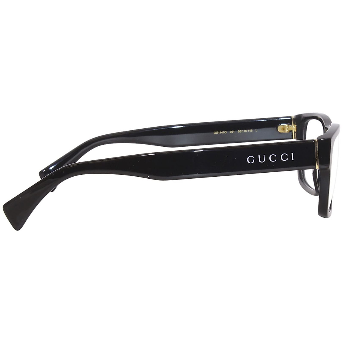 Gucci GG1141O-001 Black Narrow Men's Eyeglasses