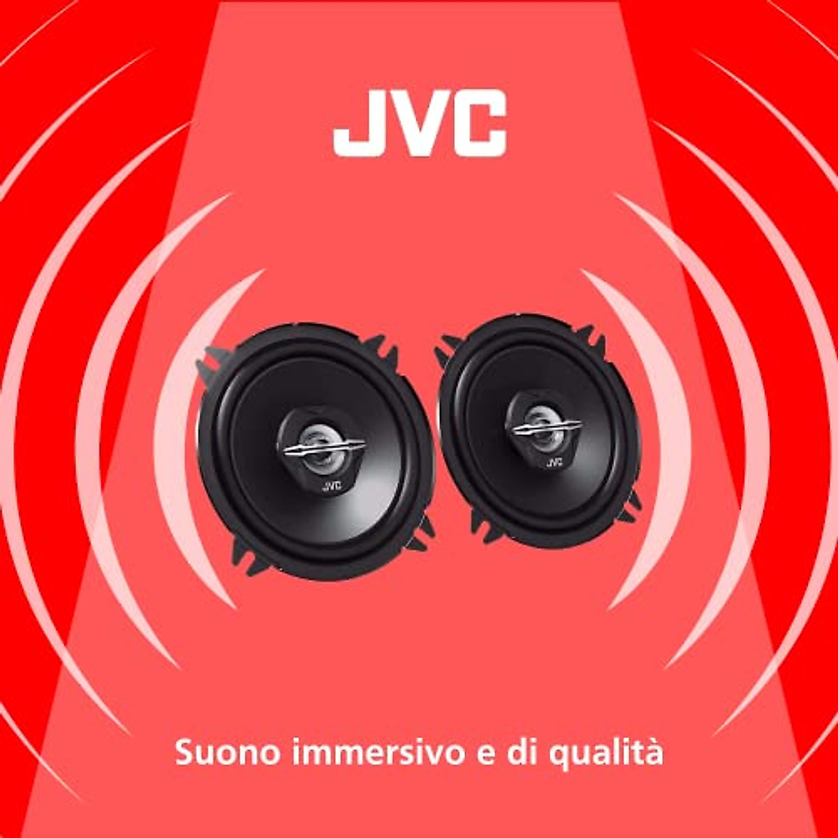 JVC CS-J520X 5.25-Inch 2-Way Coaxial 250W Speakers, Set of 2