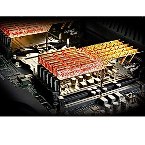 G.SKILL Trident Z Royal Series (Intel XMP) DDR4 RAM 32GB (2x16GB) 3200MT/s CL16-18-18-38 1.35V Desktop Computer Memory UDIMM - Gold (F4-3200C16D-32GTRG)
