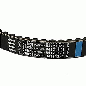 Piaggio OEM Drive Belt for Vespa: LX, LXV, S, ET4 | Drive Belt for Piaggio: Fly, Typhoon, Liberty | Drive Belt for Aprilia: SportCity One, Mojito | OEM: 879057, 832023, B017495, 841213