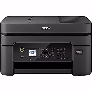 Epson Workforce WF-2830 Wireless Color Inkjet All-in-One Printer, Print Scan Copy and Fax, Automatic 2-Sided Printing, 1. 4" Color LCD, 100-sheet Paper Tray, Wi-Fi Direct Connectivity, Black