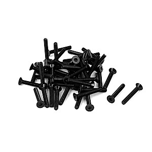 uxcell a16011300ux0874 M3x20mm 10.9 Carbon Steel Countersunk Head Hex Socket Screw 50pcs Pack of 50