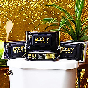 BOOTY WIPES - Couples Booty Bundle - 640 Flushable Wet Wipes for Adults, Infused with Aloe Vera & Vitamin E