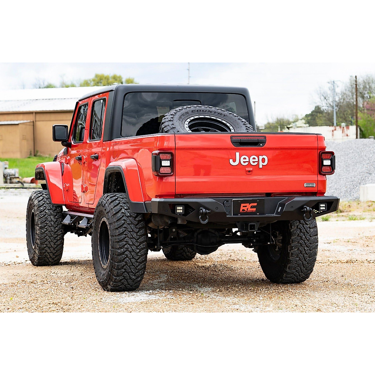Rough Country Heavy Duty Rear Bumper w/LEDs for 2020-2024 Gladiator - 10646