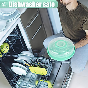 HANSGO Round Cake Carrier, Cake Container with Lid and Handles 3-in-1 Multipurpose Cake Keeper Holder Platter for Cupcake Devil Eggs 10 Inch Cake Dishwasher Safe