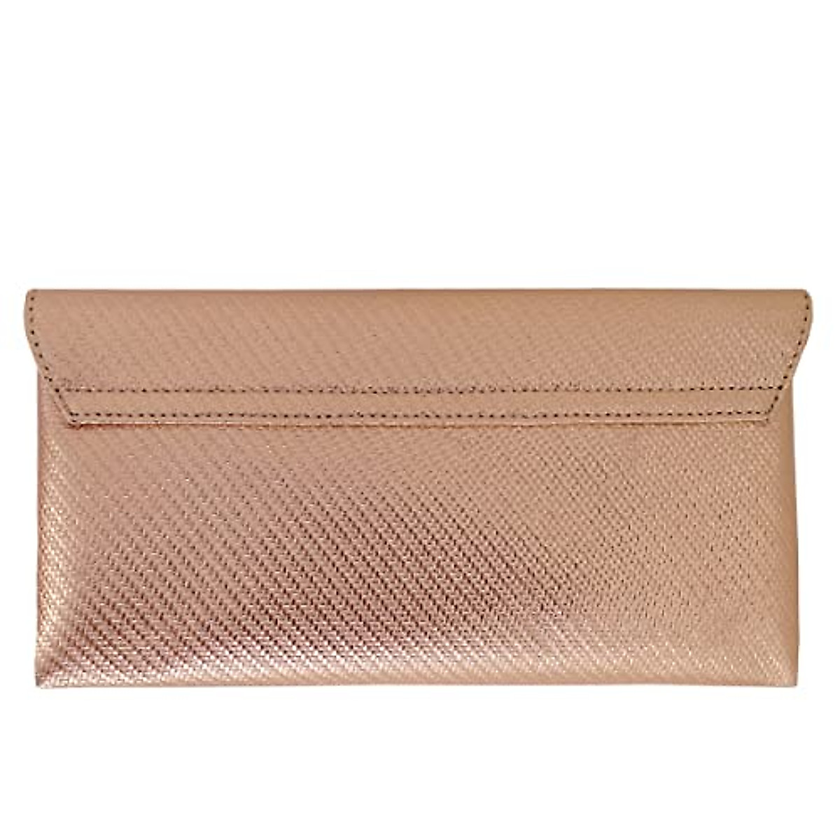 JNB Metallic Flat Clutch, Rosegold