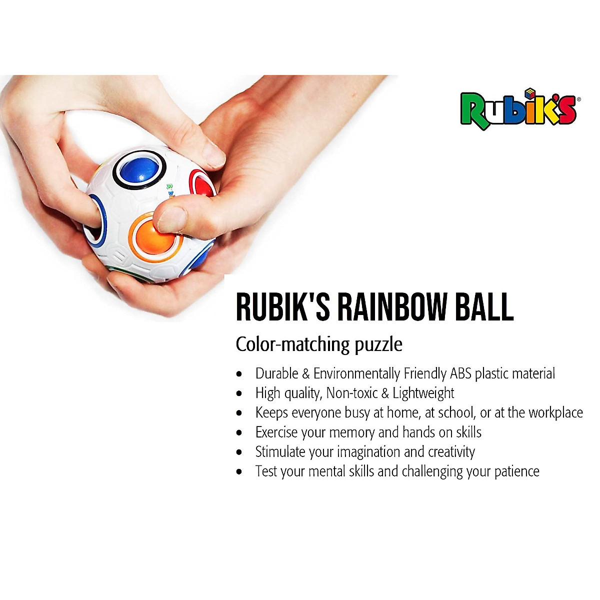 Rubiks 3 Piece Gift Set | Rainbow Ball | 2X Magic Stars