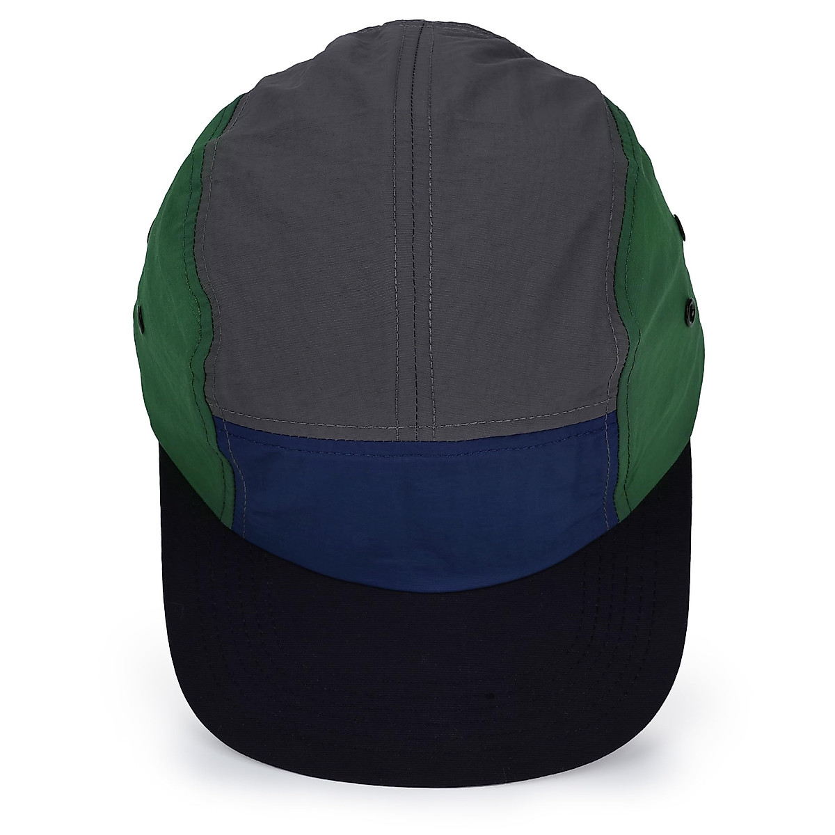 CLAPE 5 Panel Hat for Men, Curved Brim UPF50+ Sun Hats Quick Dry Outdoor Sports Running Hat Baseball Cap