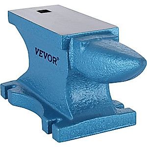 Happybuy Single Horn Anvil 55Lbs, Cast Iron Anvil Blacksmith Withstands Heavy Blows,Anvil Rugged Round Horn Anvil Blacksmith Jewelers Metalsmith Tool, for Sale Forge Tools and Equipment