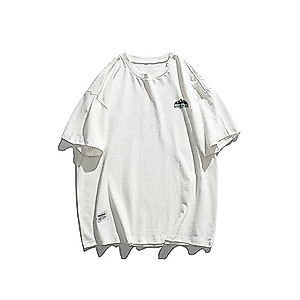 Vamtac Mens Cotton Oversized T Shirts Summer Casual Vintage Graphic Tees Streetwear Harajuku Tops Tshirt