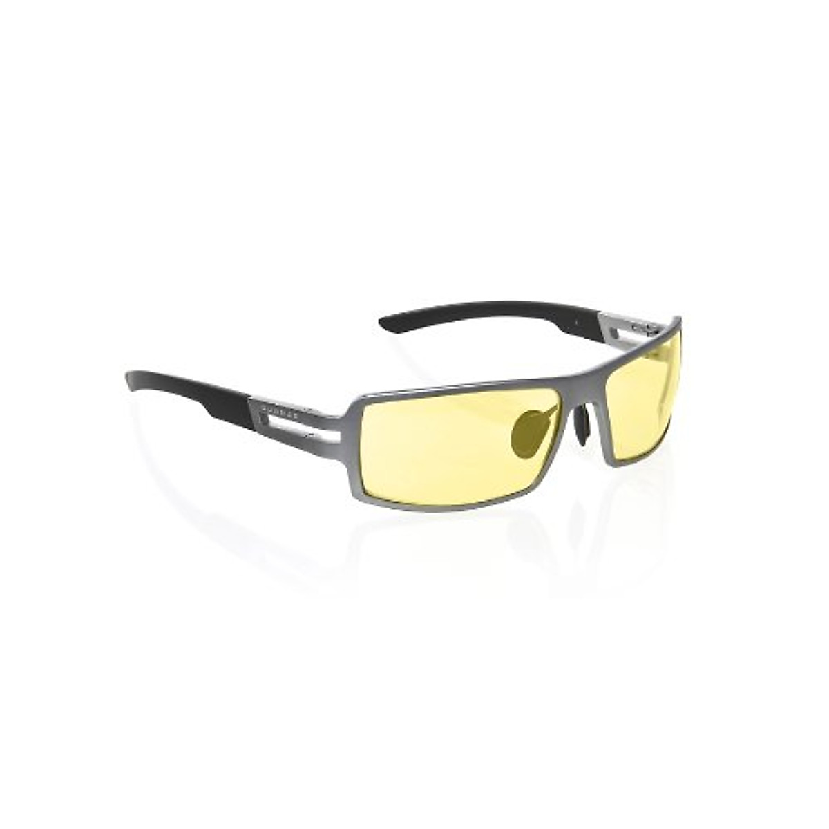 Gunnar Optiks RPG-05401 RPG Full Rim Advanced Video Gaming Glasses with Quad-Core Hinge Design and Amber Lens Tint, Gunmetal Frame Finish