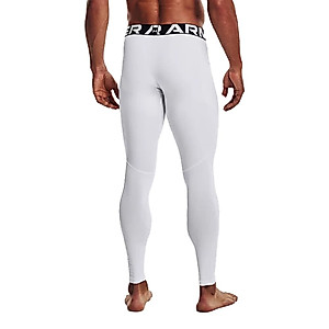 Under Armour Men's ColdGear Armour Leggings , White (100)/Black, Small
