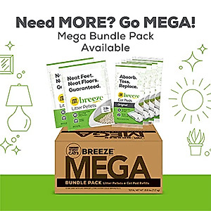 Purina Tidy Cats Litter Box System, BREEZE System Starter Kit Litter Box, Litter Pellets & Pads